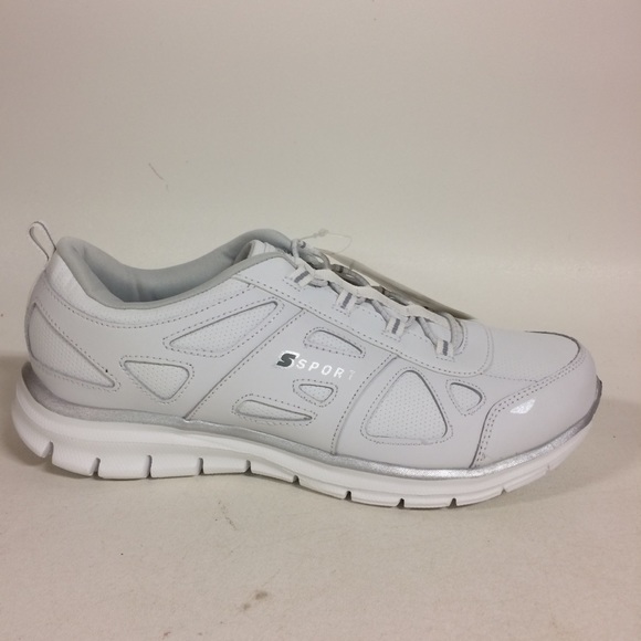 Skechers | Shoes | S Sport By Skechers Womens White Sneakers Athletic ...